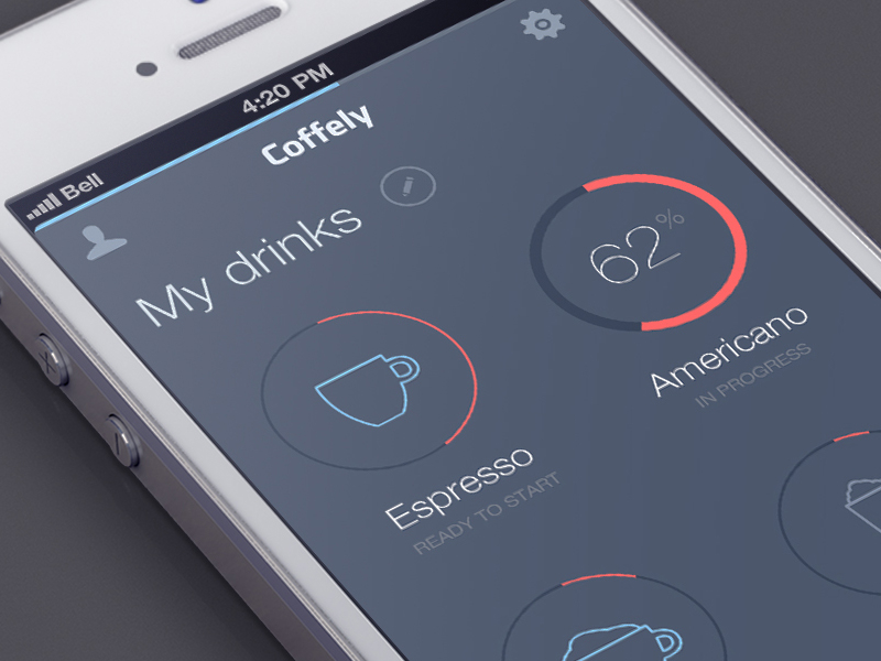 My drinks | Mobile_Interface! | Ui design, Web ui design, Best ui design