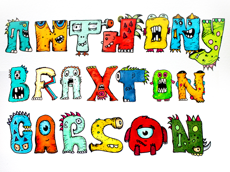 Printable Monster Letters - prntbl.concejomunicipaldechinu.gov.co